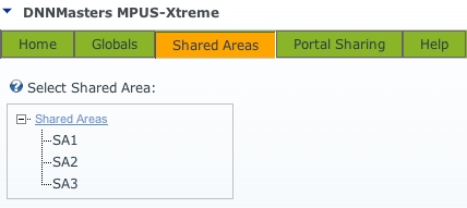 Multiple Shared Areas